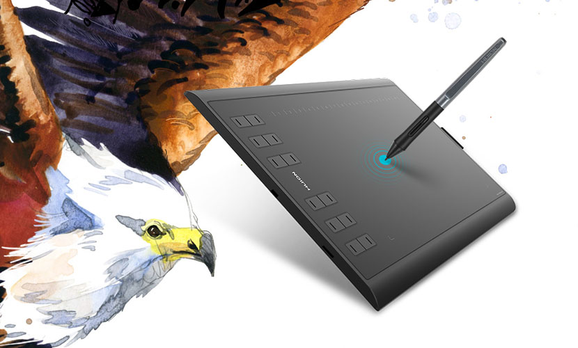 Digital Drawing Tablet Huion H1060P Graphics Drawing Tablet - Certified ...