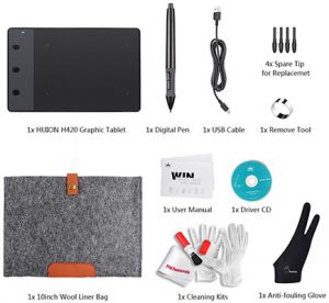 HUION H420 Cheap Drawing Tablet Review For Beginners - My Tablet Guide