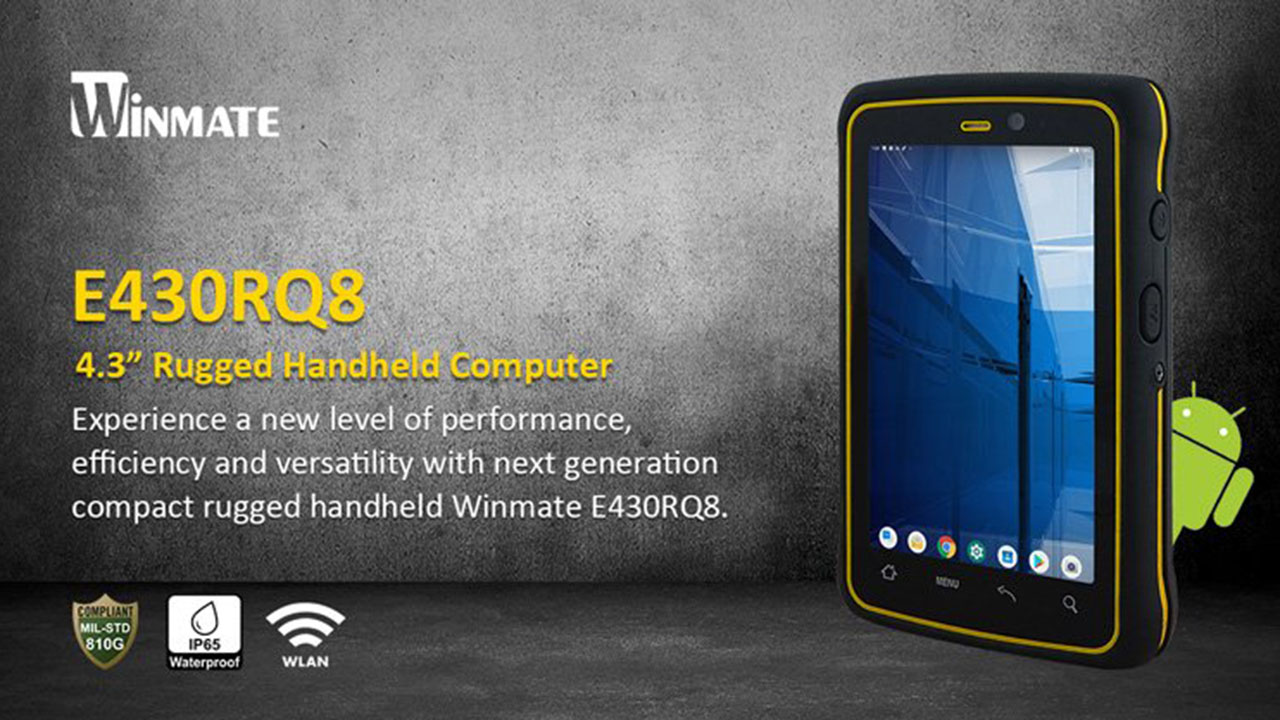 Winmate Launches 4.3" E430RQ8 Rugged Handheld Tablet - My Tablet Guide